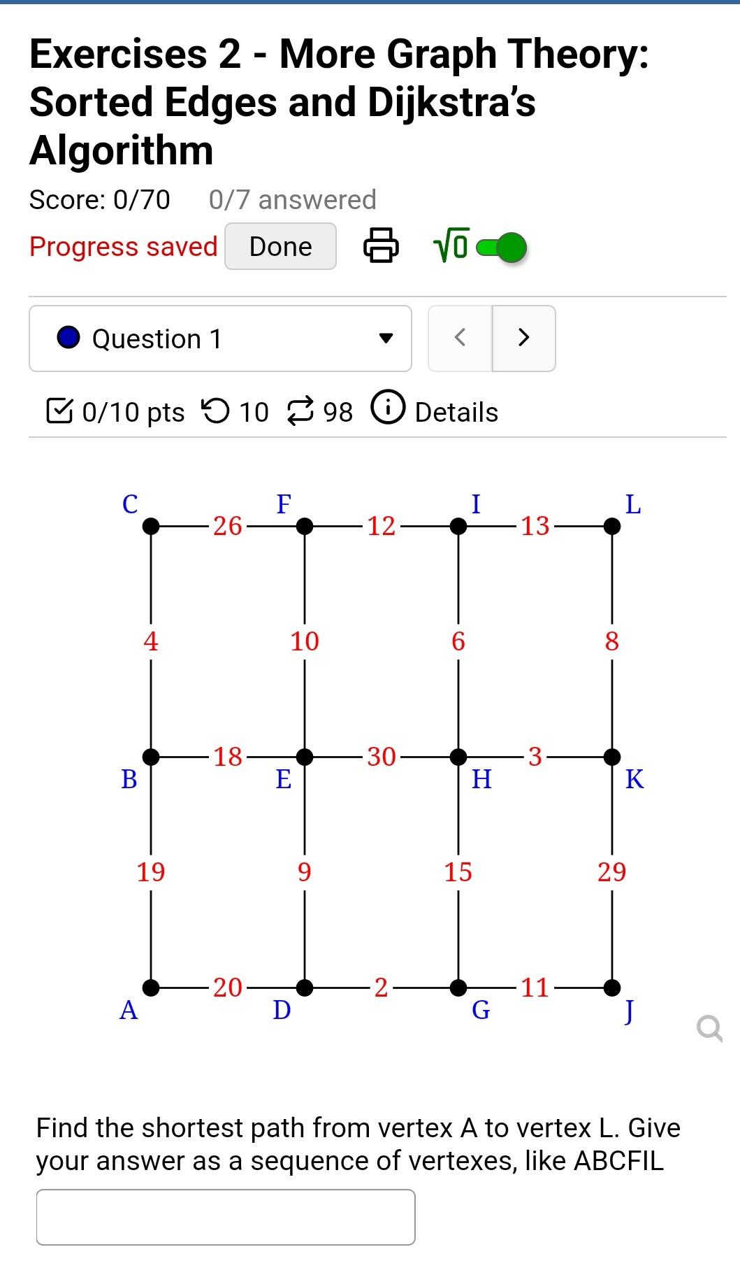 Solved Exercises 2 - More Graph Theory: Sorted Edges and | Chegg.com
