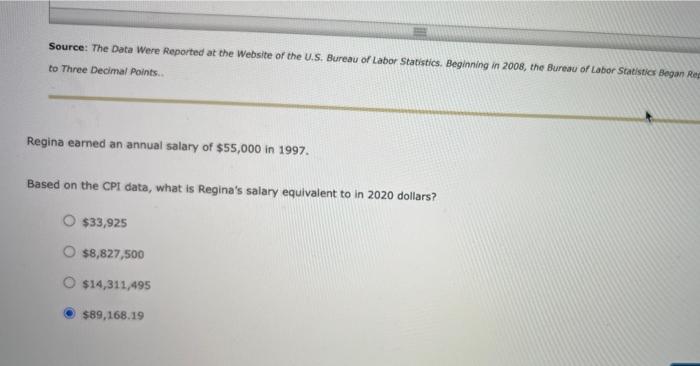 Solved The following table shows CPI in the period from 1982 | Chegg.com