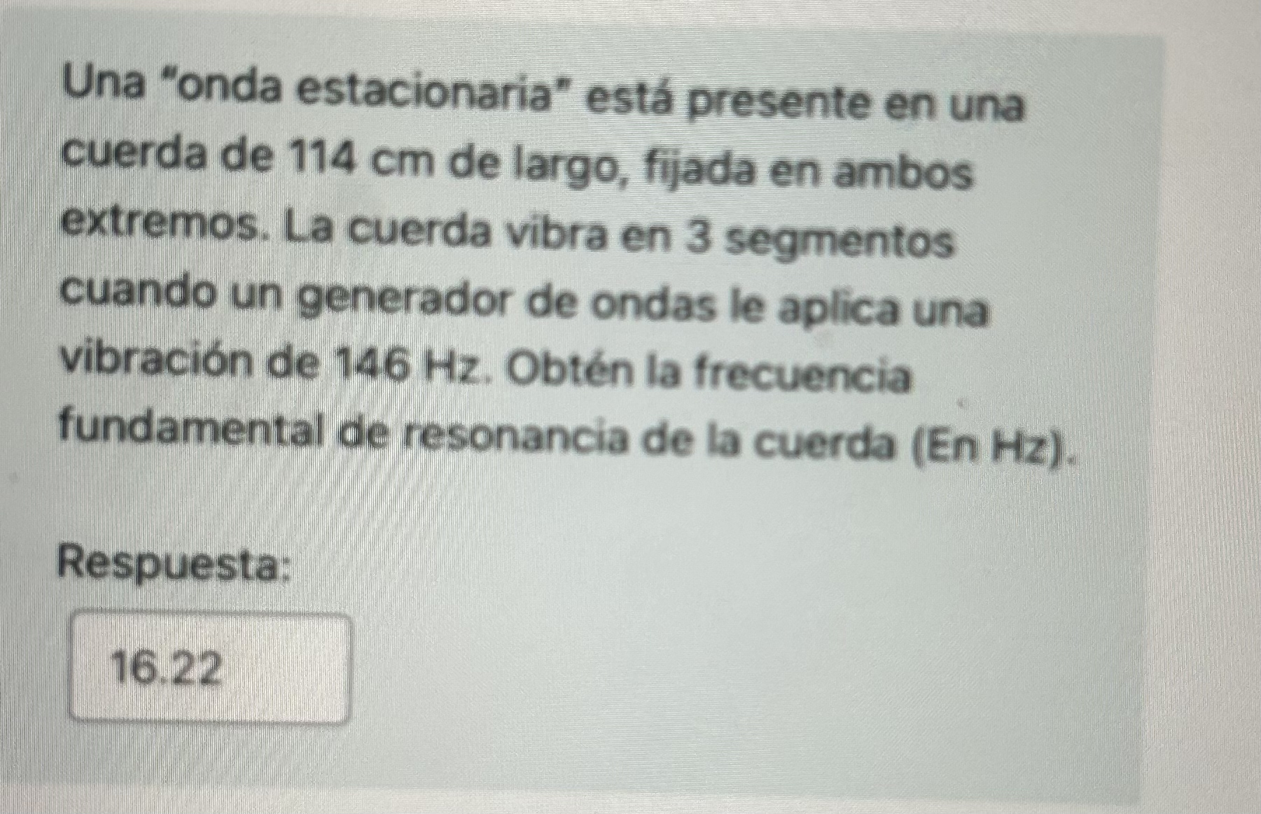 Solved Una "onda estacionaria" está ﻿presente en una cuerda | Chegg.com