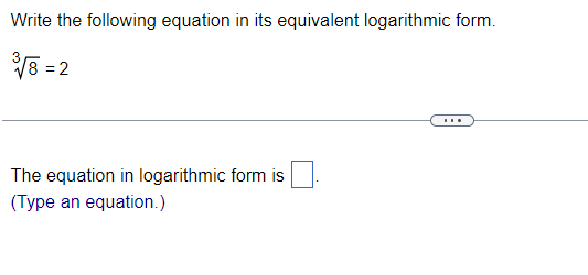 Solved Write the following equation in its equivalent | Chegg.com