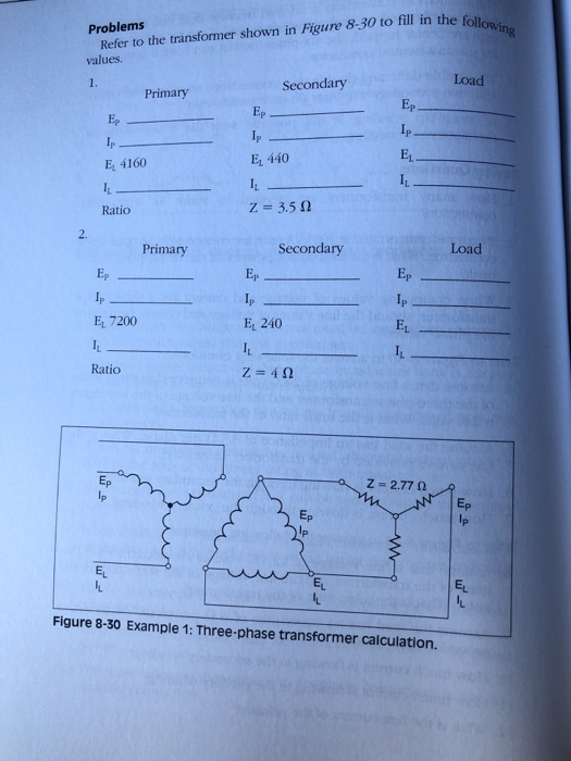 Solved the following Problems Refer to the transformer shown | Chegg.com