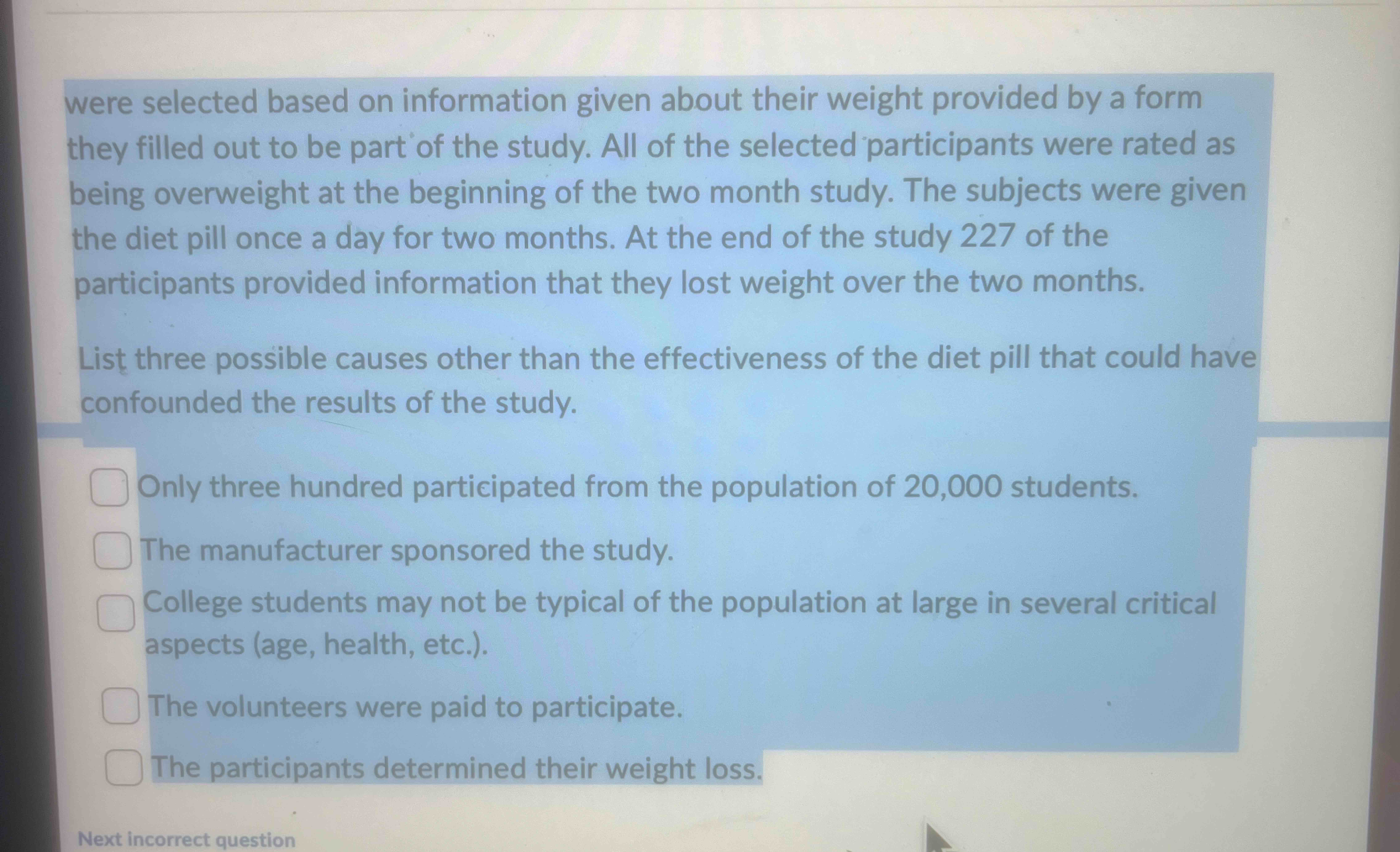 Solved were selected based on information given about their | Chegg.com