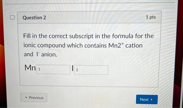 Fill in the correct subscript in the formula for the | Chegg.com