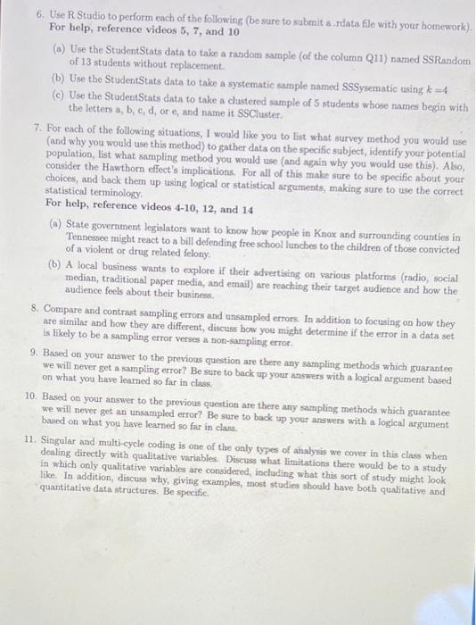 Solved 1. For each of the following, give a real world | Chegg.com