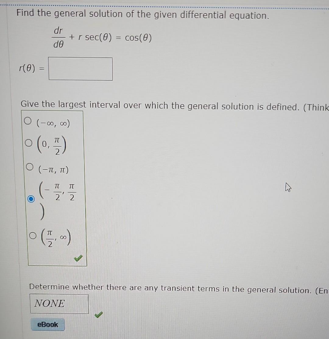 Solved ydx−3(x+y5)dy=0 x(y)= Give the largest interval over | Chegg.com