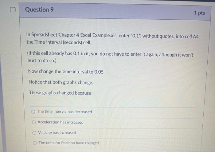 Solved In spreadsheet Chapter 4 Excel Example.xls When you | Chegg.com