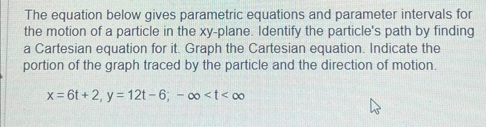 Solved The equation below gives parametric equations and | Chegg.com