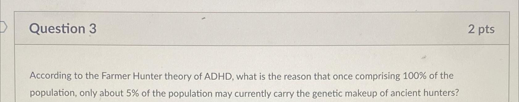 Solved Question 32 ﻿ptsAccording to the Farmer Hunter theory | Chegg.com