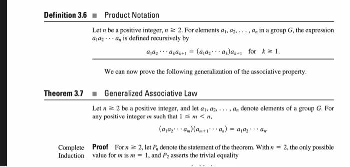 Solved 28. Reword Definition 3.6 for a group with respect to | Chegg.com