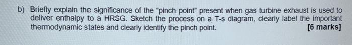 Solved b) Briefly explain the significance of the "pinch | Chegg.com