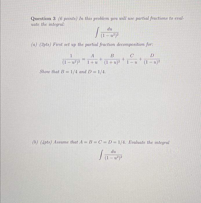 Solved Question 3 (6 points) In this problem you will use | Chegg.com