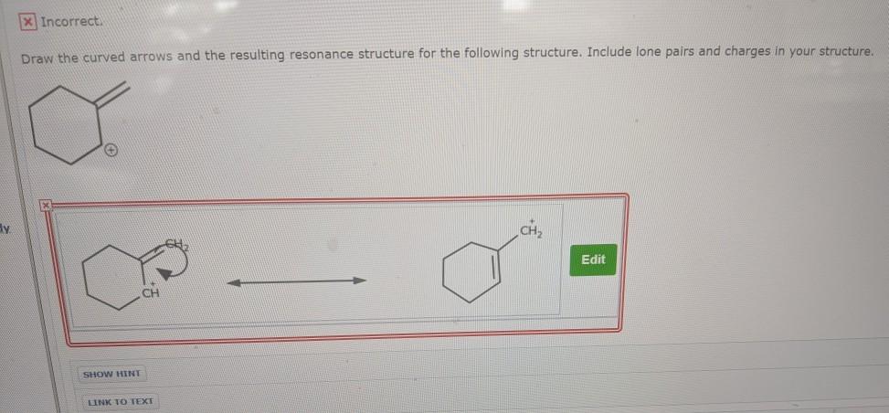 Solved Draw the curved arrows and the resulting resonance | Chegg.com