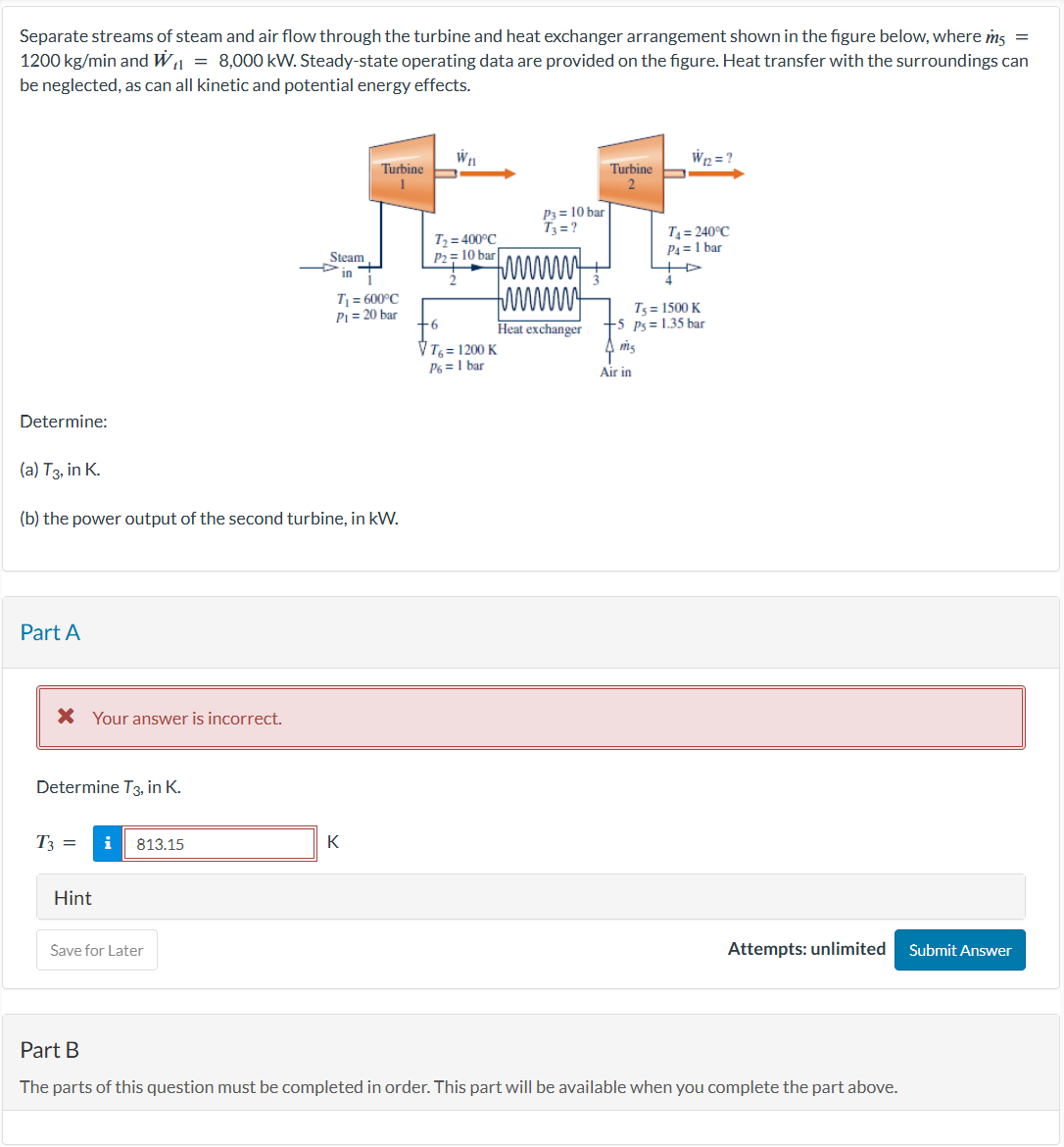 Solved Separate streams of ﻿steam and air flow through the | Chegg.com