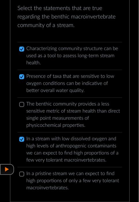 Solved Select the statements that are true regarding the | Chegg.com