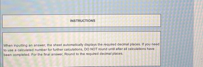 Solved When inputting an answer, the sheet automatically | Chegg.com