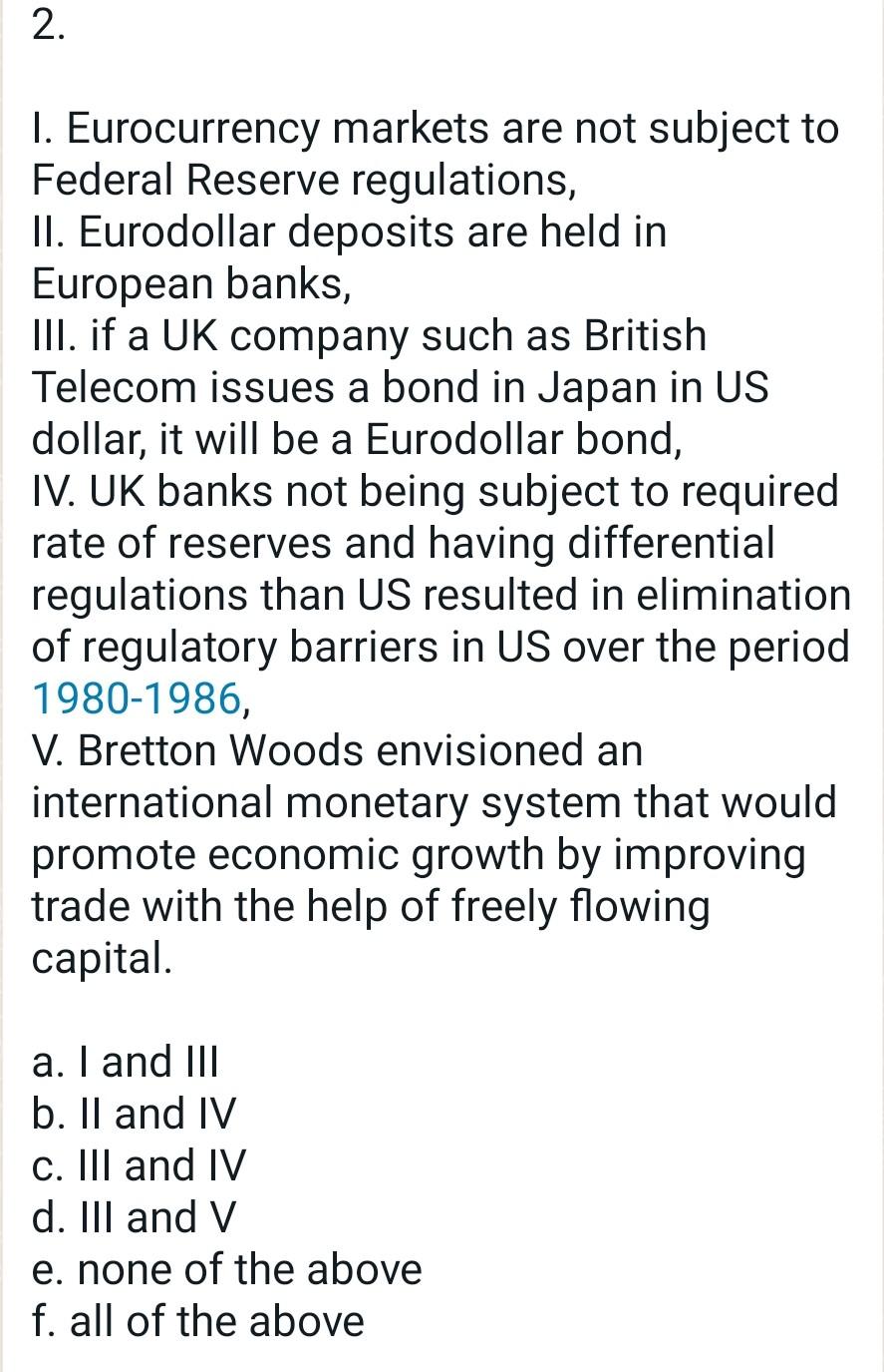 Solved Multiple Choice questions. Question 2 (20 points | Chegg.com