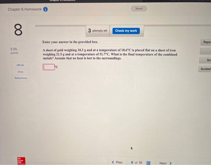 Solved Chapter 6 Homework Saved 3 attempts left Check my | Chegg.com