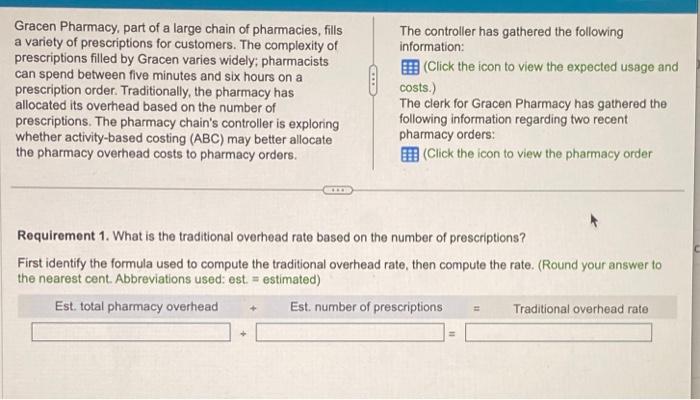 Solved Requirement 1. What is the traditional overhead rate | Chegg.com