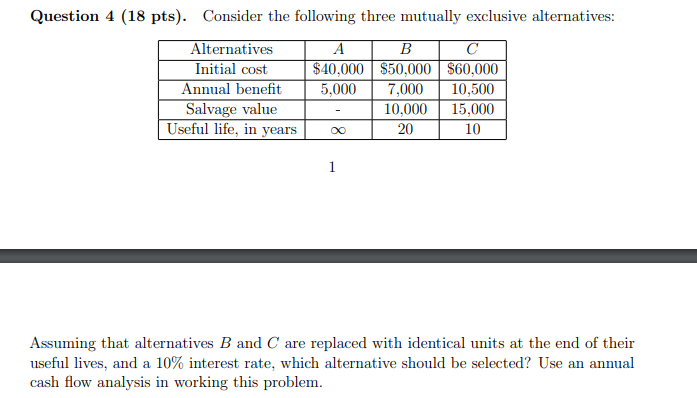 Solved Question 4 ( 18 ﻿pts\( ) \). ﻿Consider the following | Chegg.com