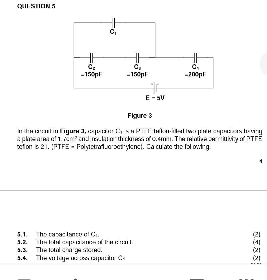 Solved QUESTION 5 Figure 3 In the circuit in Figure 3, | Chegg.com