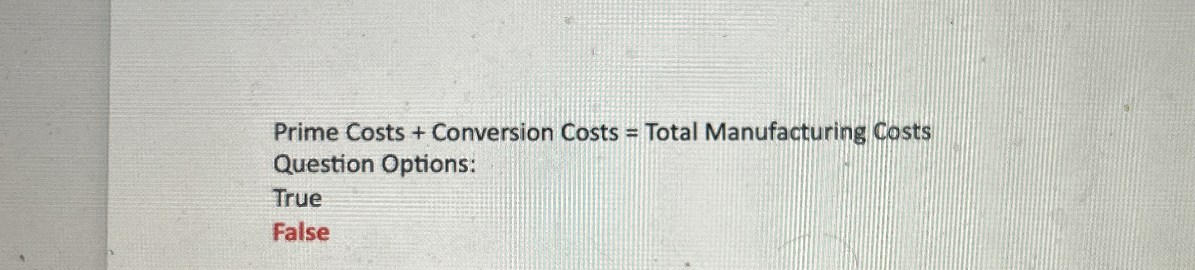 Solved Prime Costs + ﻿Conversion Costs = ﻿Total | Chegg.com