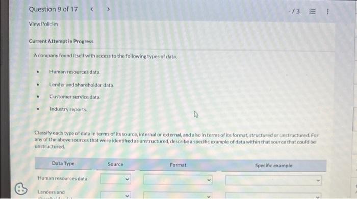 Solved Classify each type of data in terms of its source, | Chegg.com