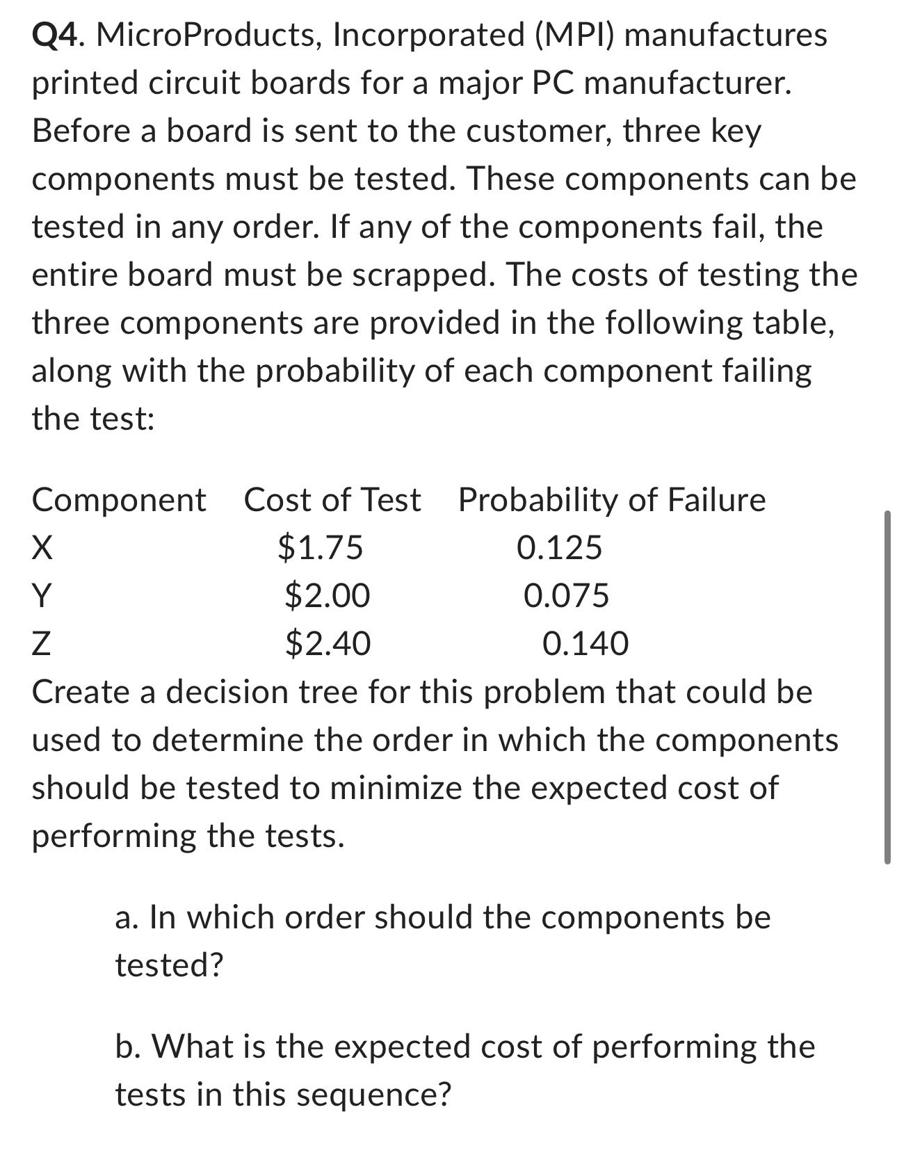 Solved in spreadsheet modelling and decision analysis solve | Chegg.com