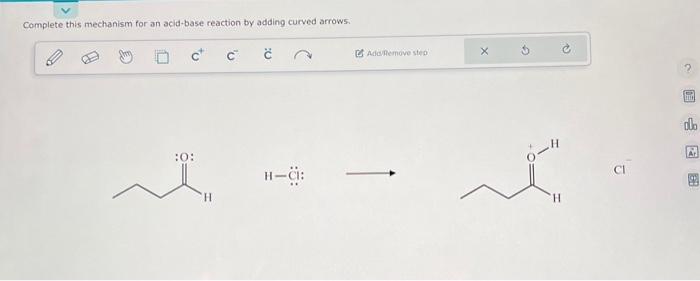 Solved Complete this mechanism for an acid-base reaction by | Chegg.com
