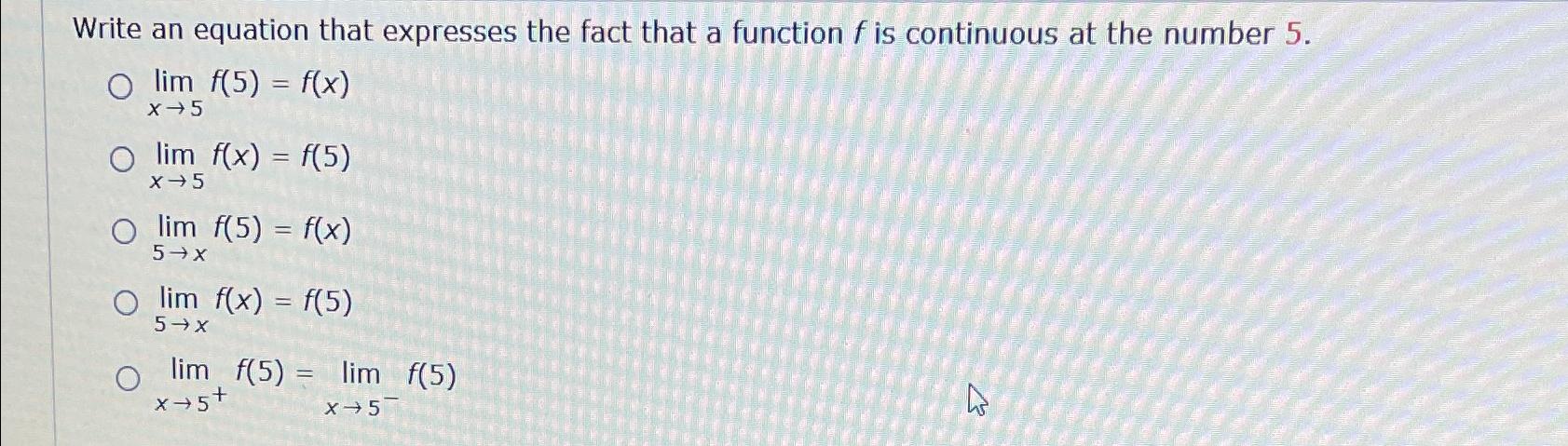 Solved Write an equation that expresses the fact that a | Chegg.com