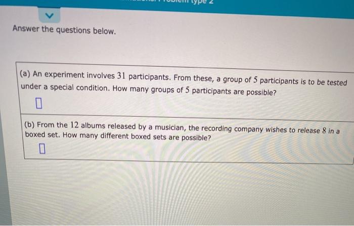Solved Answer the questions below. (a) An experiment | Chegg.com