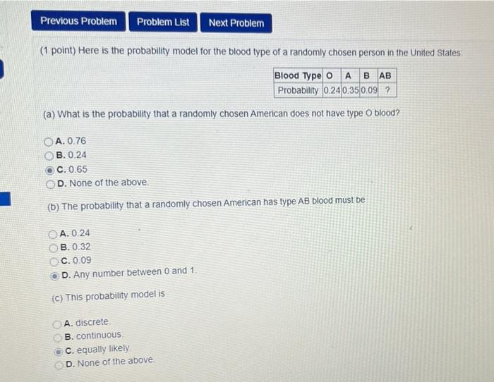 Solved Previous Problem Problem List Next Problem (1 point) | Chegg.com