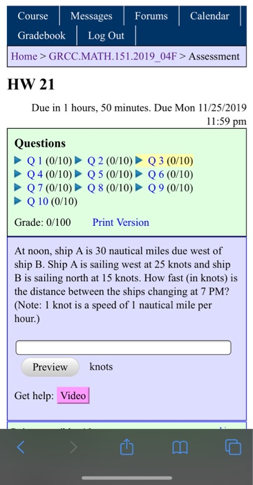Solved Course Messages Forums Calendar Gradebook Log Out | Chegg.com
