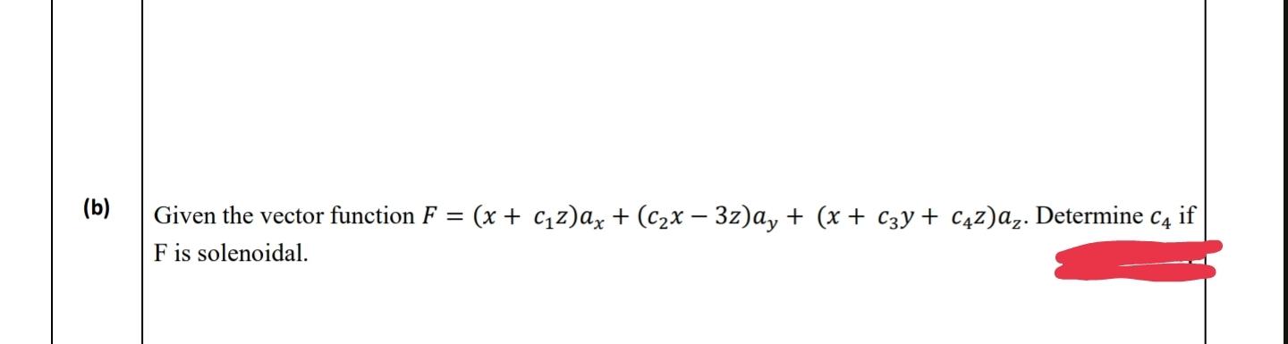 (b) ﻿Given the vector function | Chegg.com