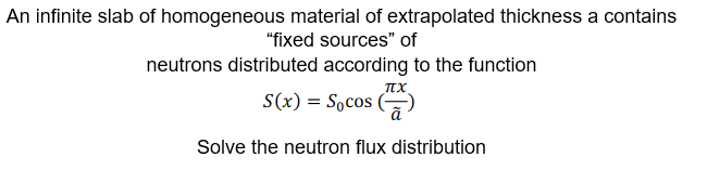 Solved An infinite slab of homogeneous material of | Chegg.com