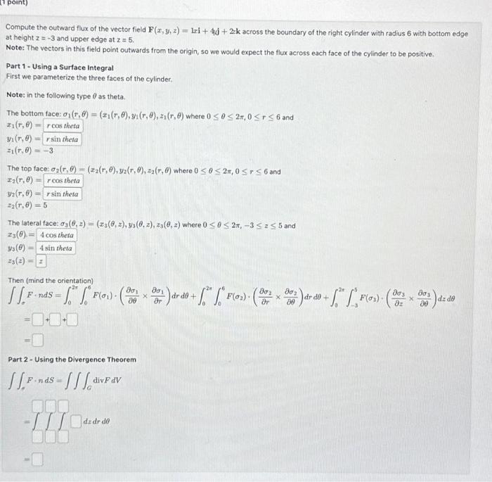 Solved Compute the outward flux of the vector field \\( | Chegg.com