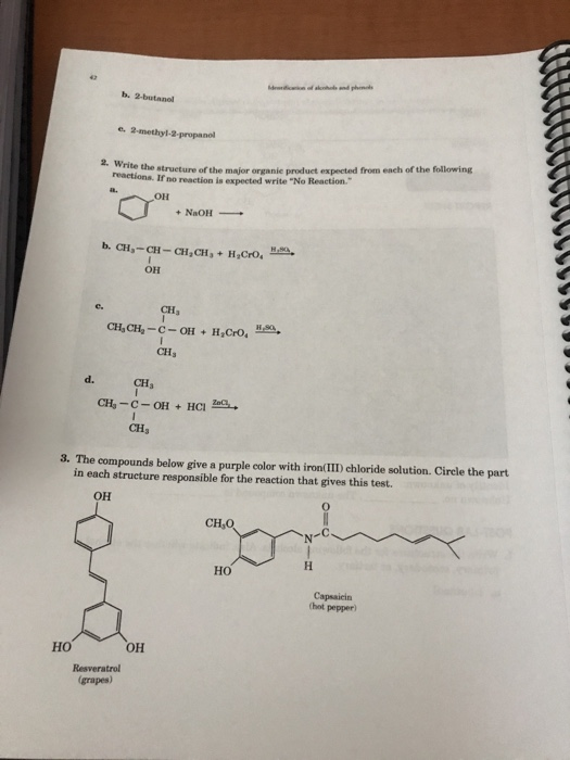 Solved POST-LAB QUESTIONS 1. Write the structures for the | Chegg.com