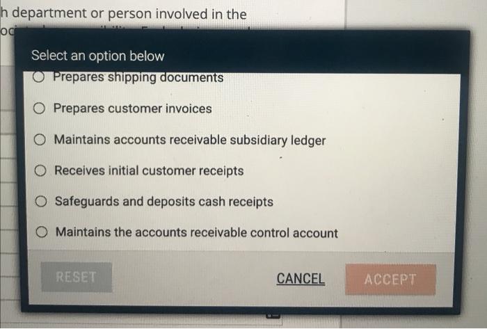 Solved Select from the option list provided to match each | Chegg.com