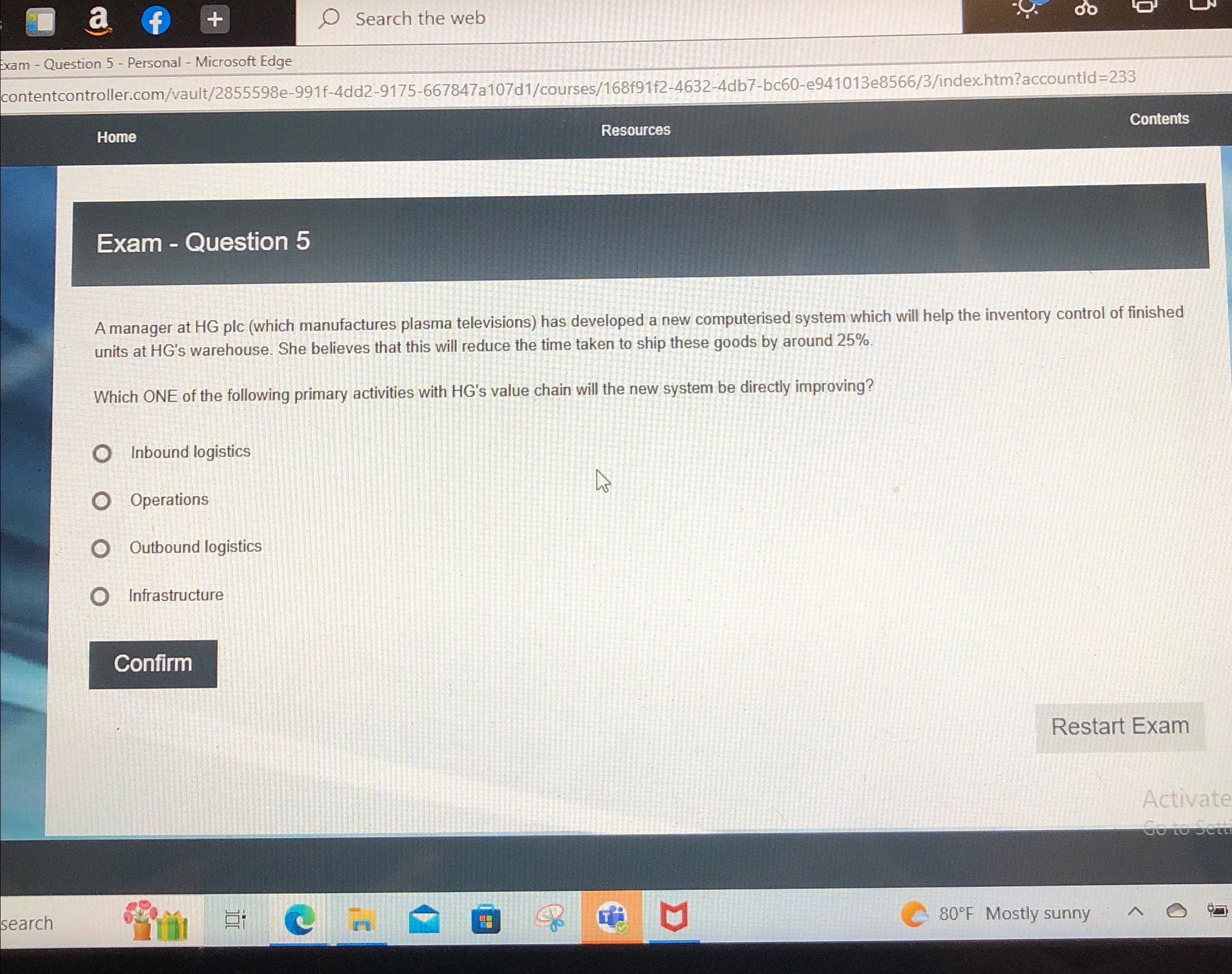 Solved Search the webExam - ﻿Question 5 - ﻿Personal - | Chegg.com