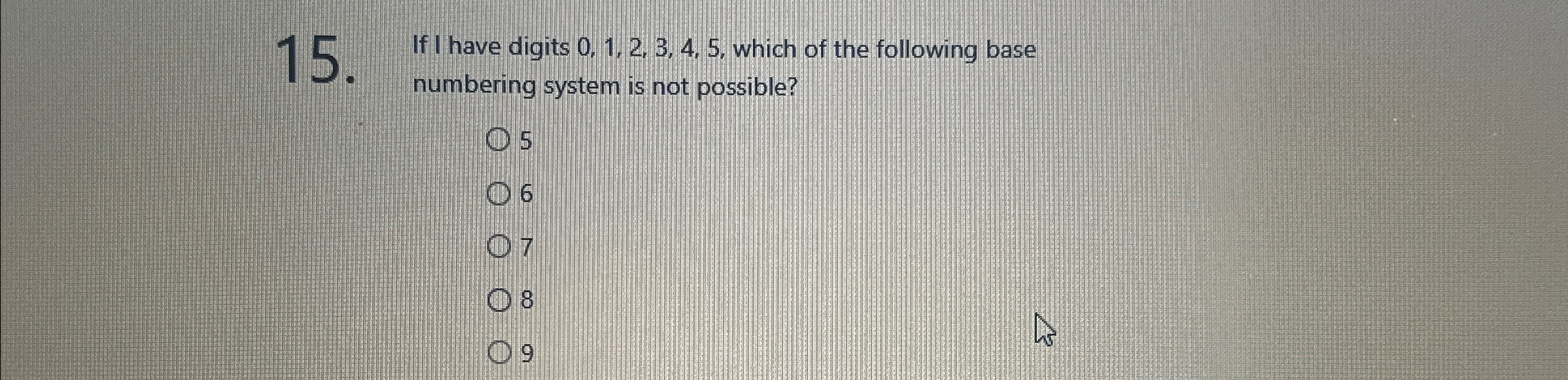 Solved If I have digits 0,1,2,3,4,5, ﻿which of the following | Chegg.com