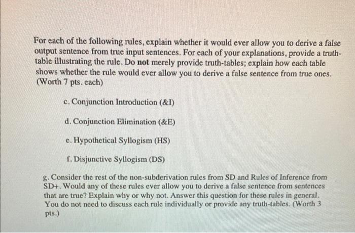 Conjunction Elimination (\&E) Disjunction | Chegg.com