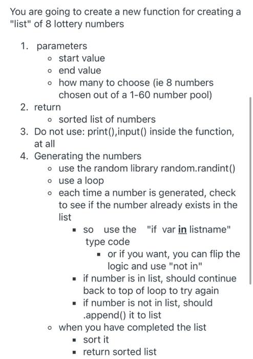Solved You are going to create a new function for creating a | Chegg.com