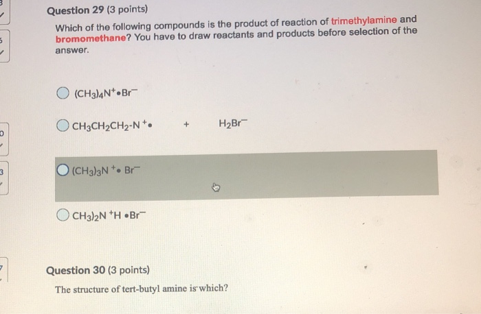 Solved Question 29 (3 points) Which of the following | Chegg.com
