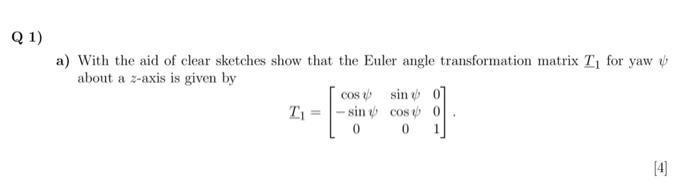 Solved Q 1) a) With the aid of clear sketches show that the | Chegg.com