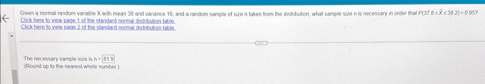 Solved Given a normal random variable x ﻿with mean 38 ﻿and | Chegg.com