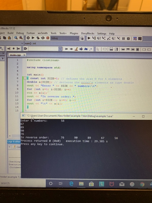 Solved e:Blocks 17.12 moject Build Debug Fortran wxSmith | Chegg.com