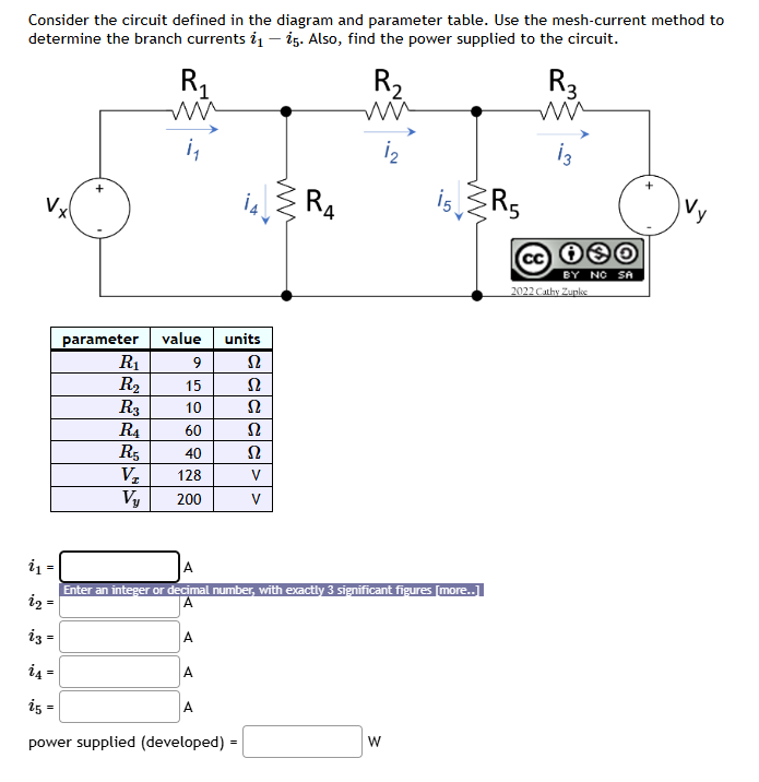 Solved Consider the circuit defined in ﻿the diagram and | Chegg.com
