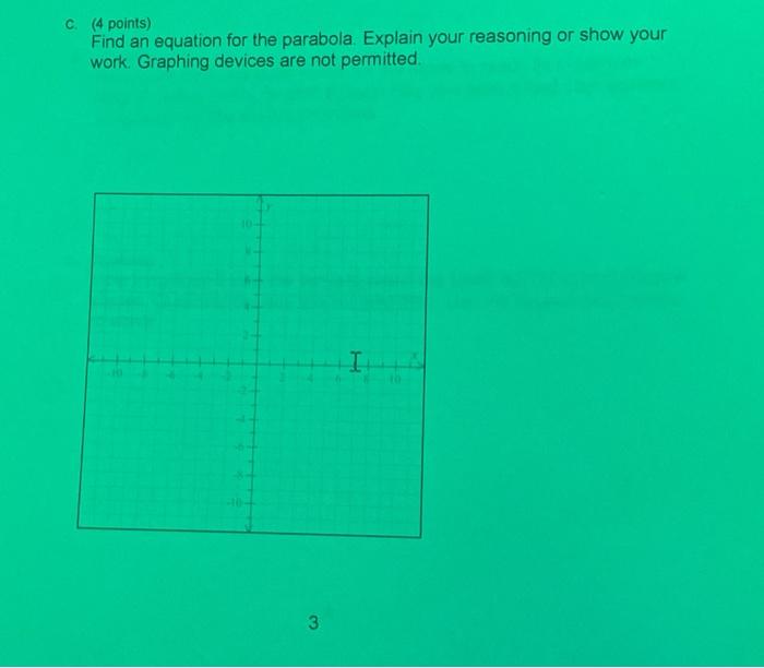 Solved Answer the following questions about a quadratic | Chegg.com