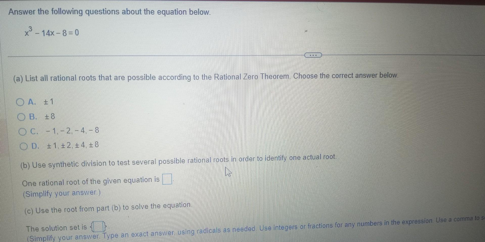 Solved Use the following function to answer parts a through | Chegg.com