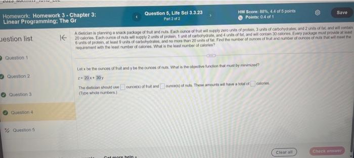 Solved Homework: Homework 3 - Chapter 3: Linear Programming; | Chegg.com
