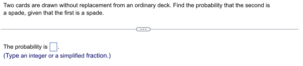 Solved Two cards are drawn without replacement from an | Chegg.com